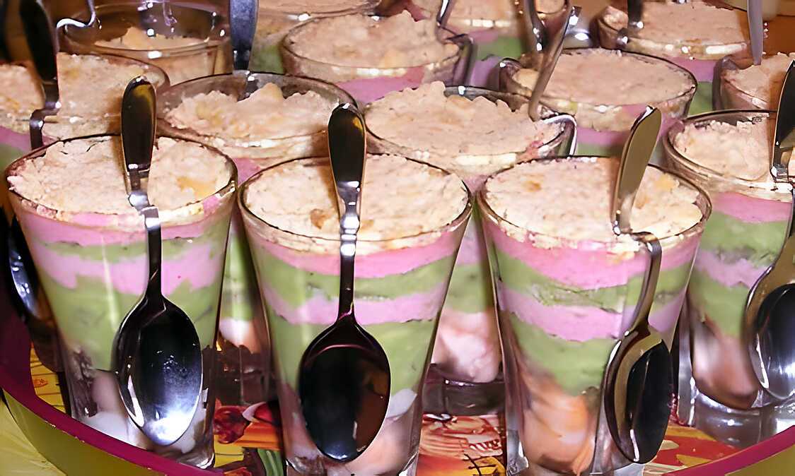 Recette de Verrine de crevettes, avocats, tarama et tuc