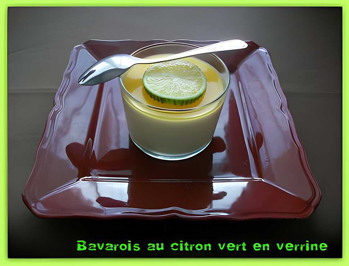 Recette de Bavarois au citron vert en verrine
