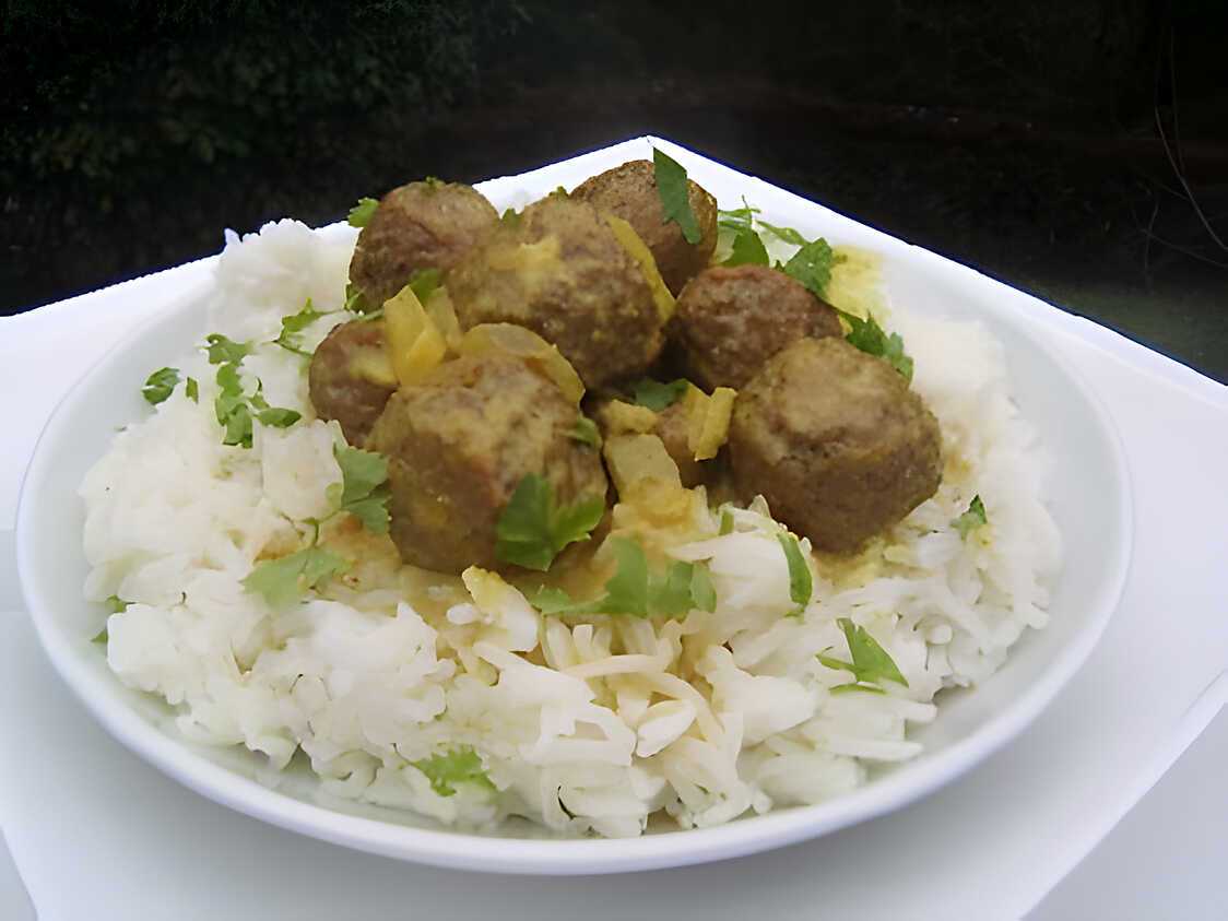 Recette de Boulettes de viande au curry