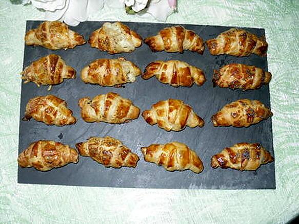 Recette de Mini croissants salés