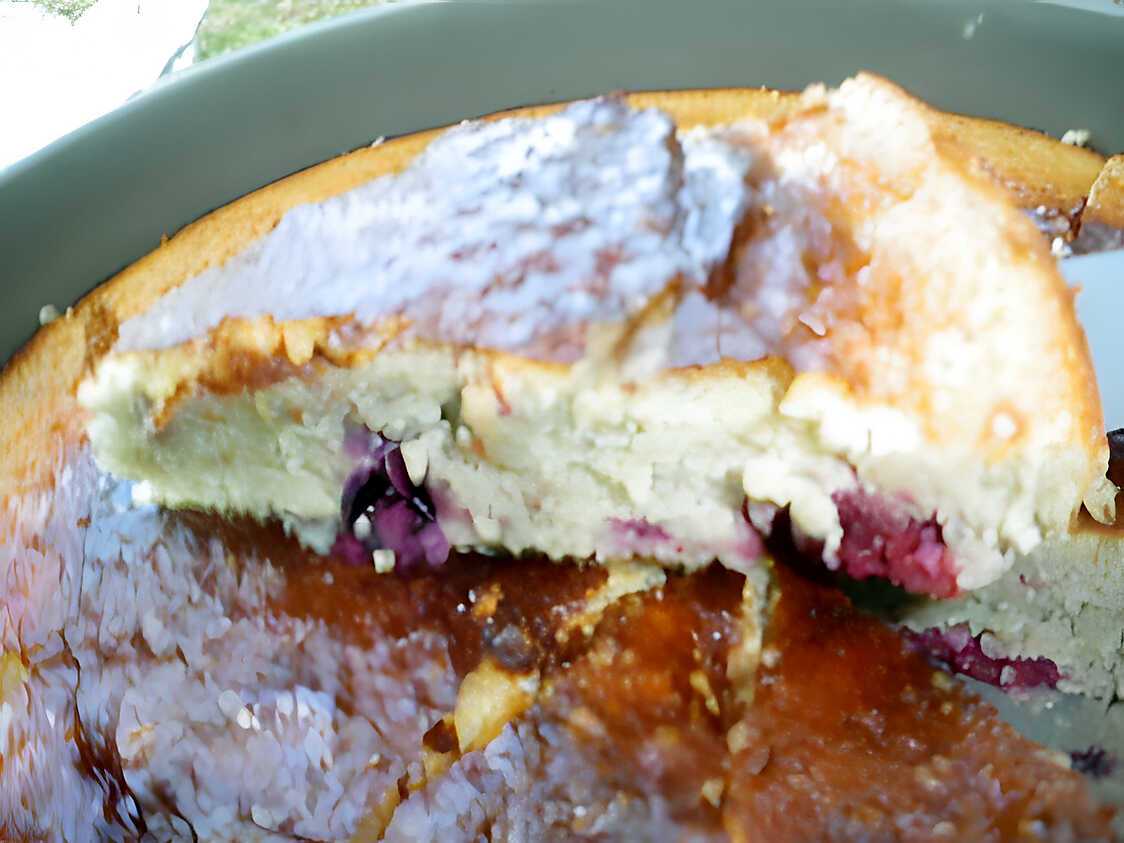 Recette de Gateau aux yaourts et fruits rouges