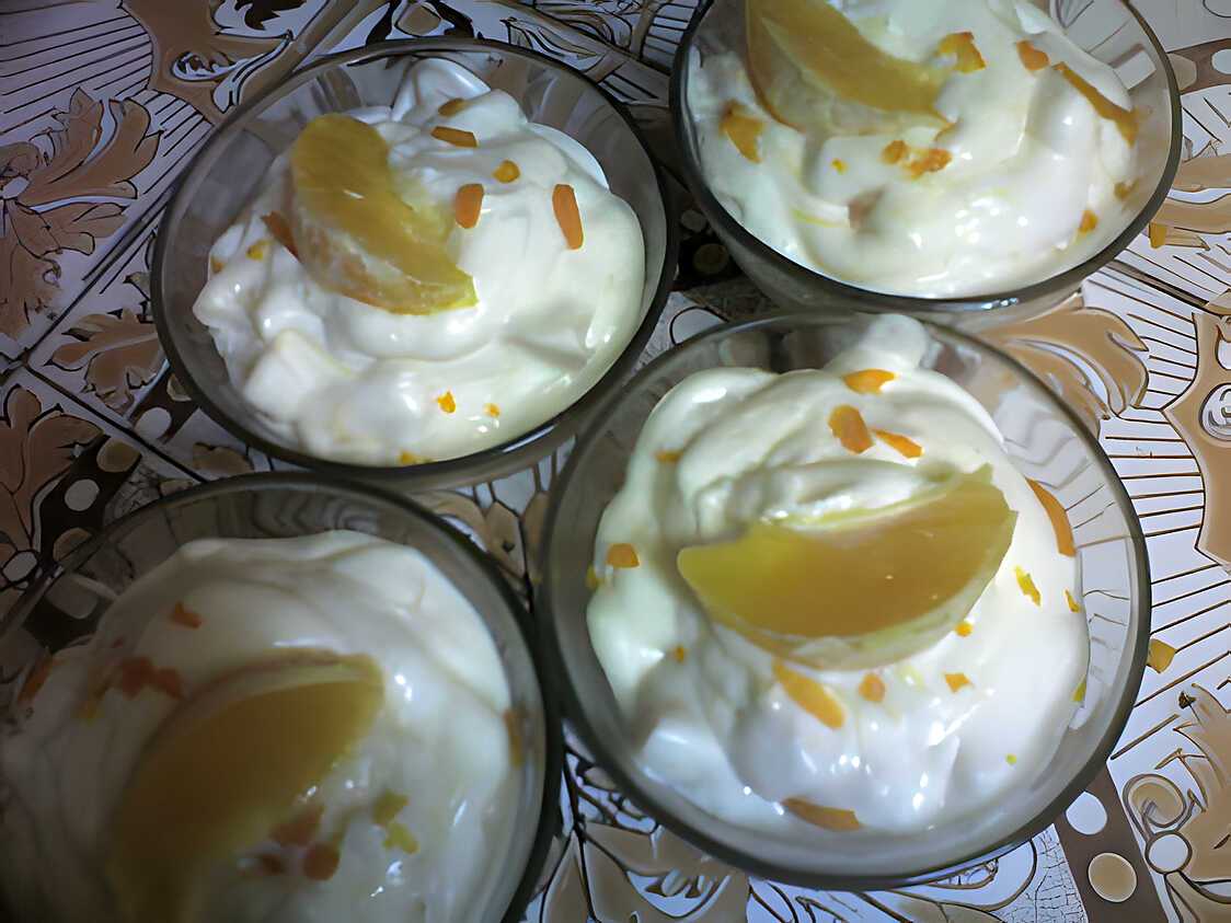 Recette de Petit dessert orange chantilly