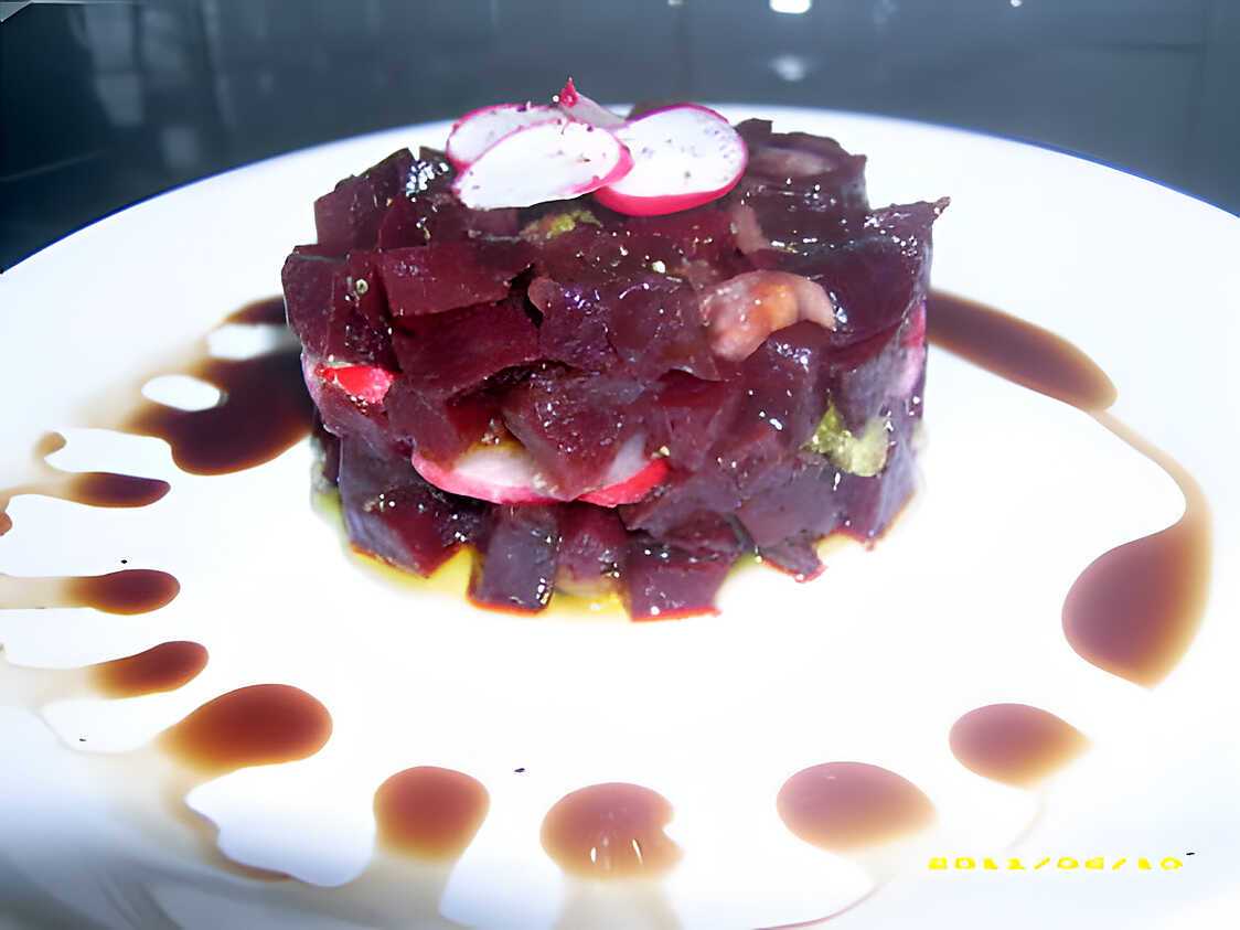 Recette de Tartare de betteraves aux petits radis