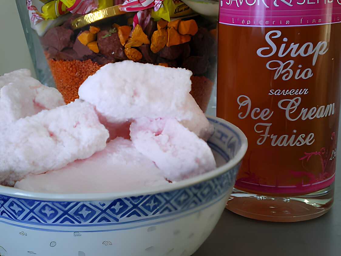 Recette de Guimauves " Ice cream - Fraise"