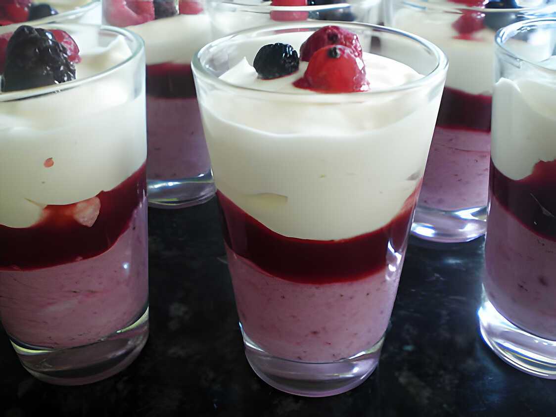 Recette de Verrine Fruits Rouges