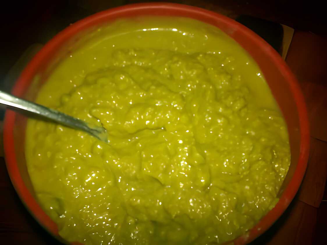 Recette de Purée verte coco
