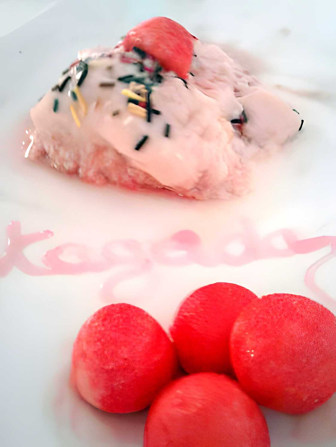 Recette de Flan aux fraises Tagada
