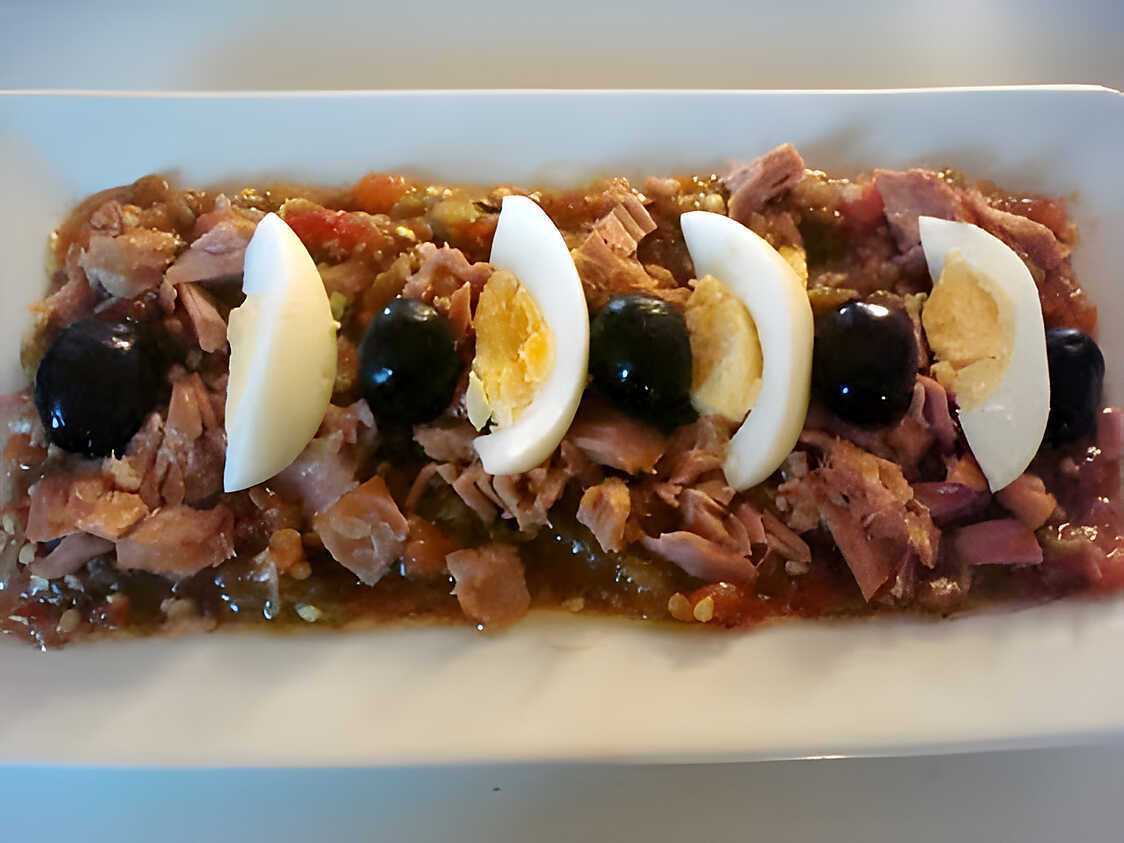 Recette de Slata Méchouia