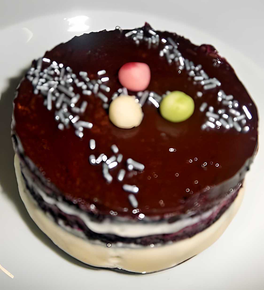 Recette de Palet mousseu chocolat blanc et myrtilles ( dessert de mon ...