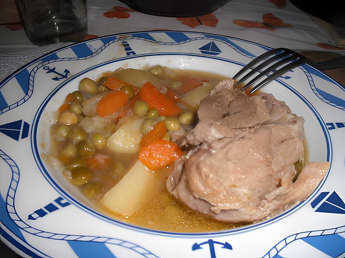 Recette de Rôti de dindonneau et sa jardinière de légumes