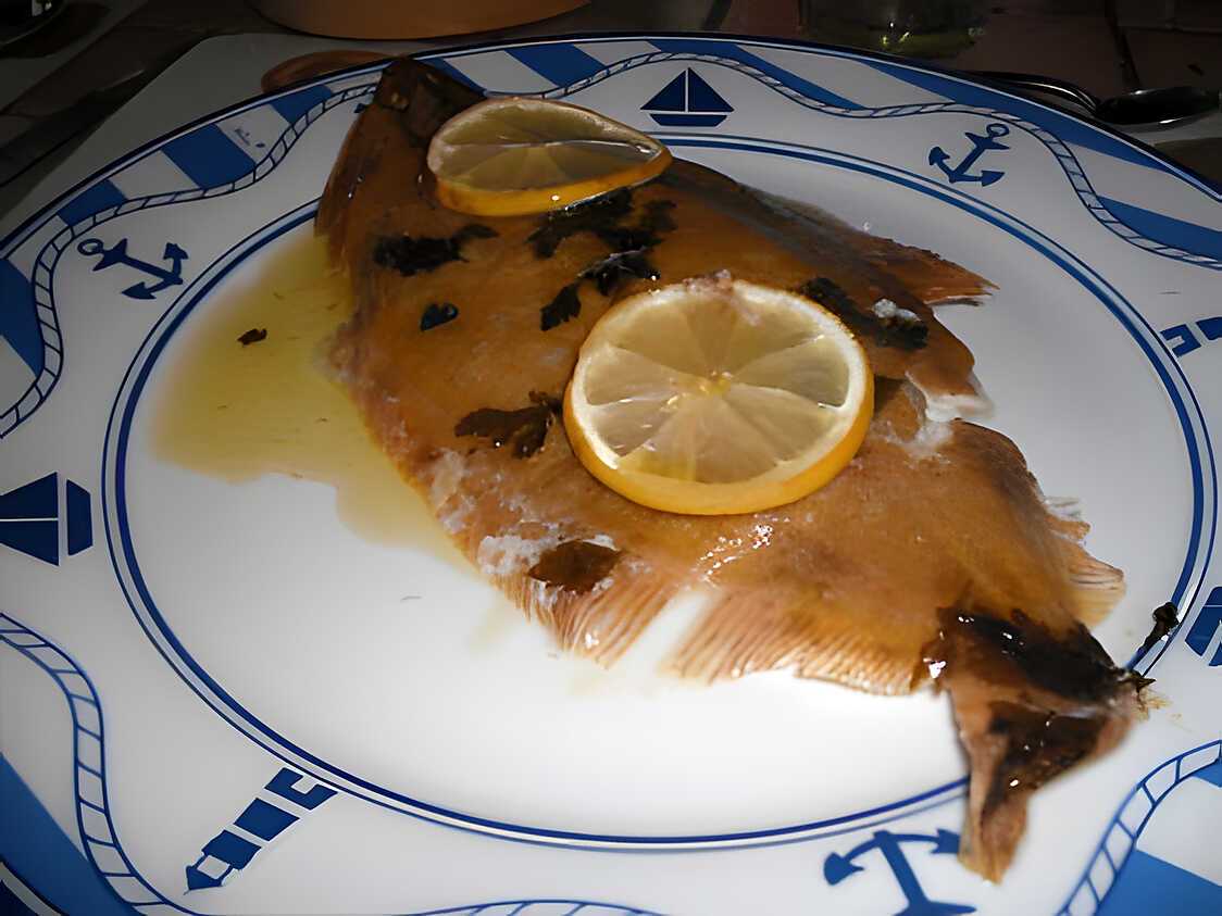 Recette de Limande sole au beurre cuite au four