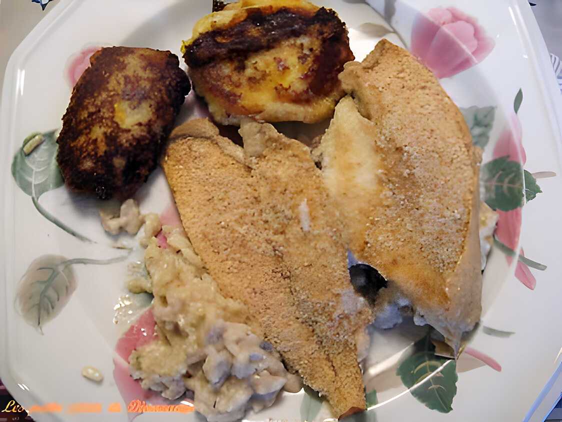 Recette de Filet de sole à la crème de champignons