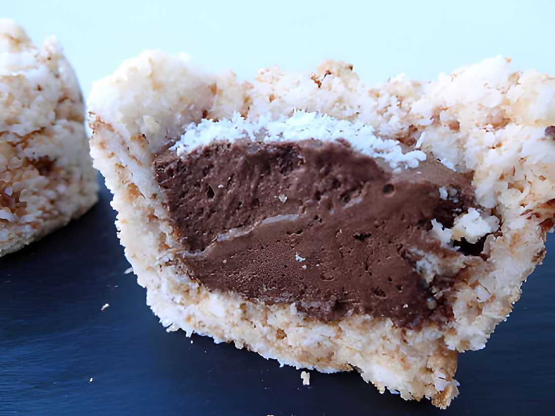 Recette de Petits Sablés coco et sa mousse au chocolat