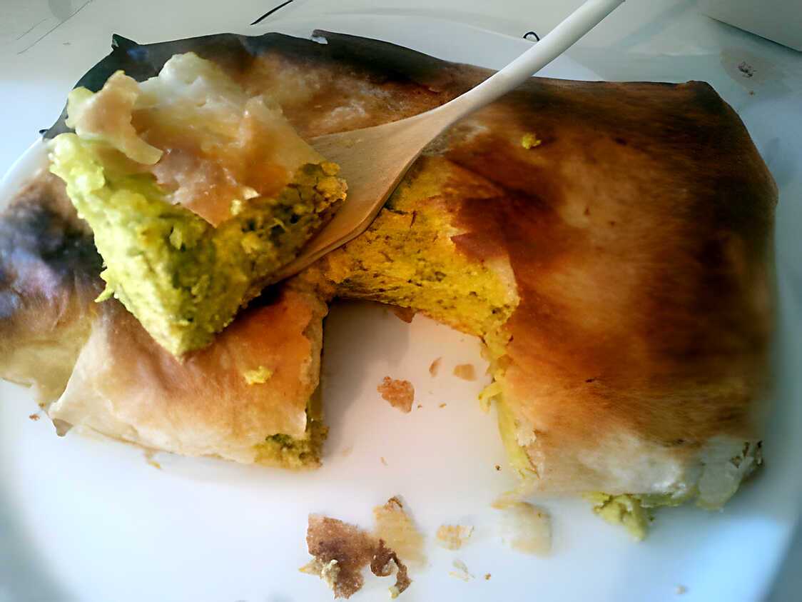 Recette de Tajine malsouka tunisien(gratin au feuille de brik)