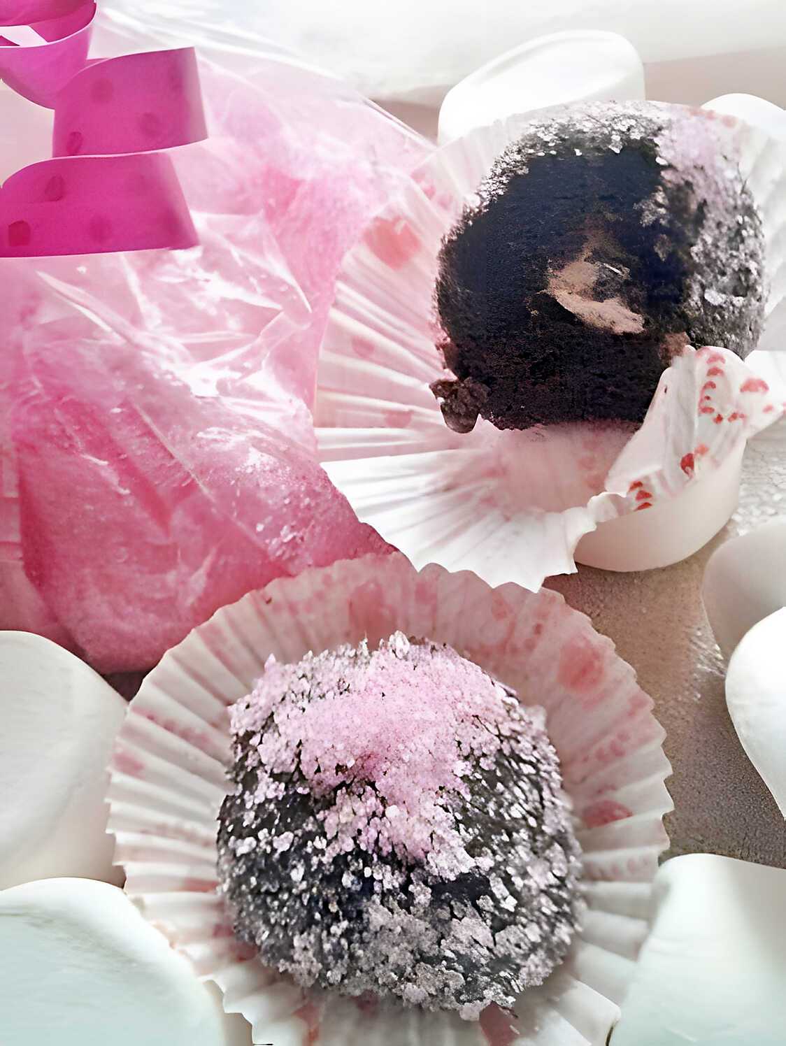 Recette de Truffes au chocolat et son coeur marshmallow