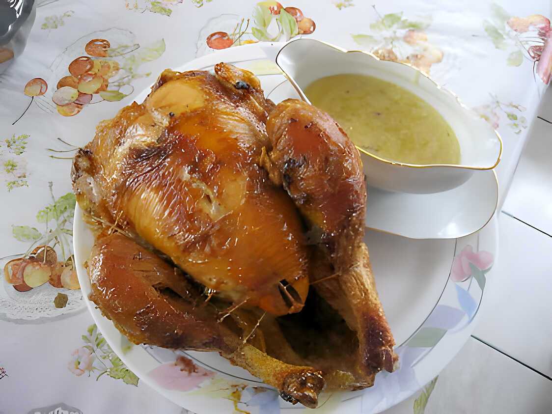 Recette de Chapon au champagne