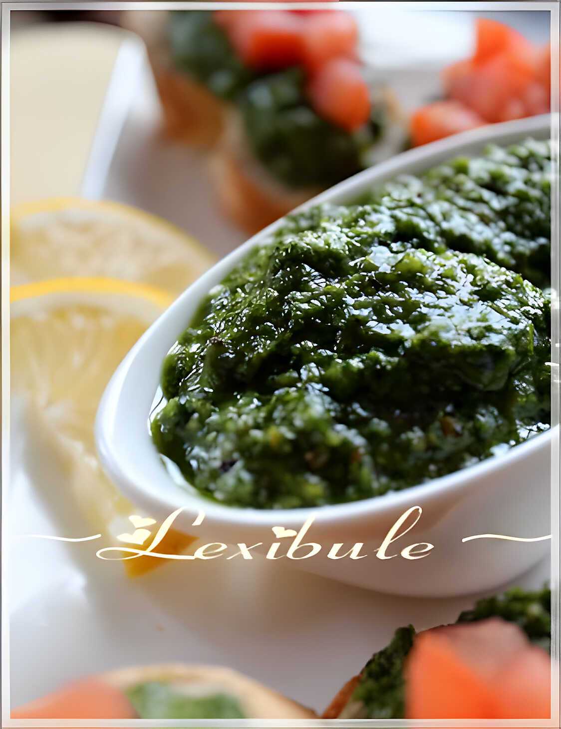Recette de Pesto de coriandre piment et citronné