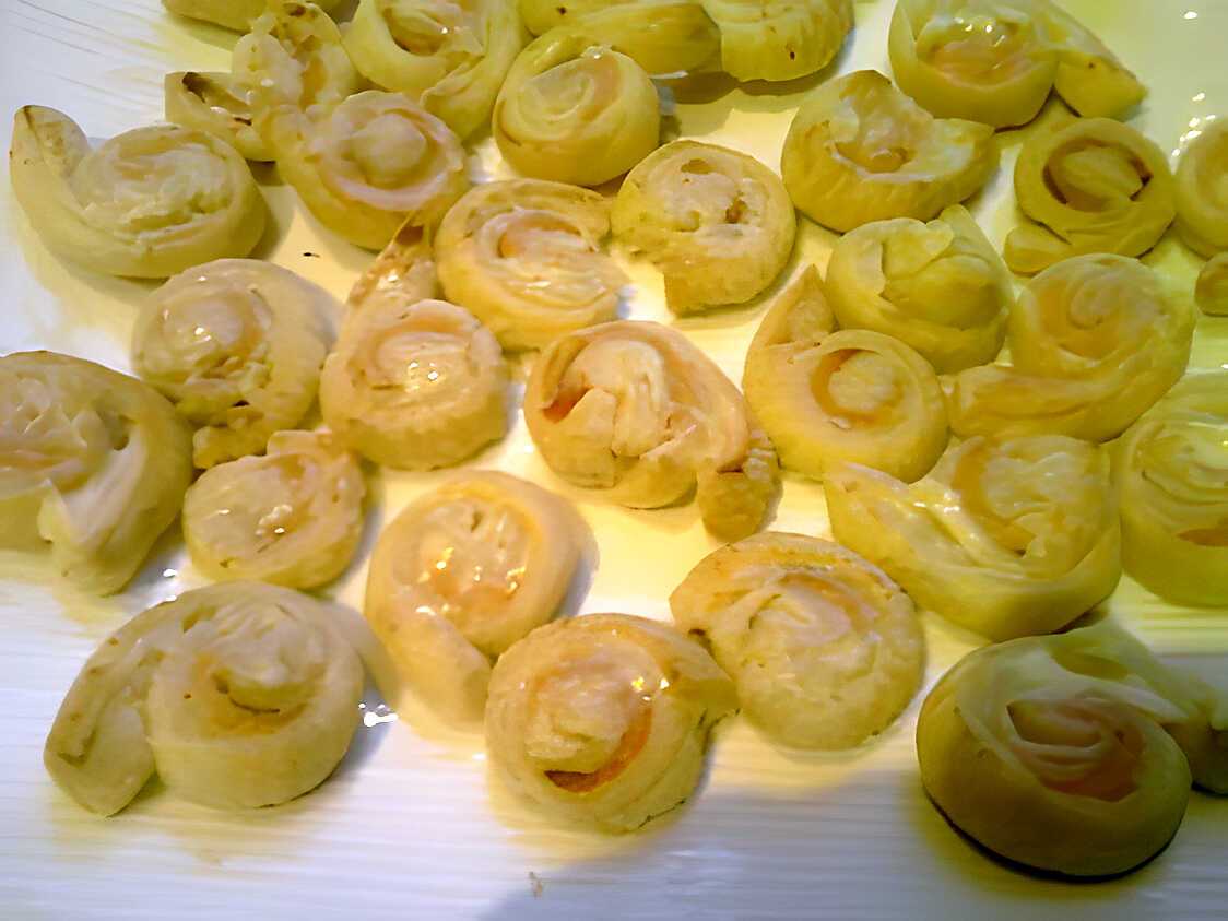 Recette de Mini roulé feuilleté saumon fromage