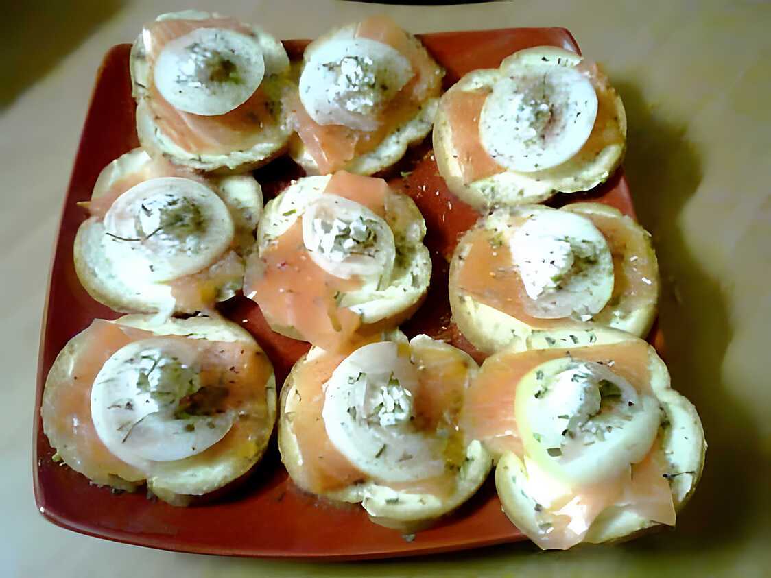 Recette de Toasts au saumon fumé