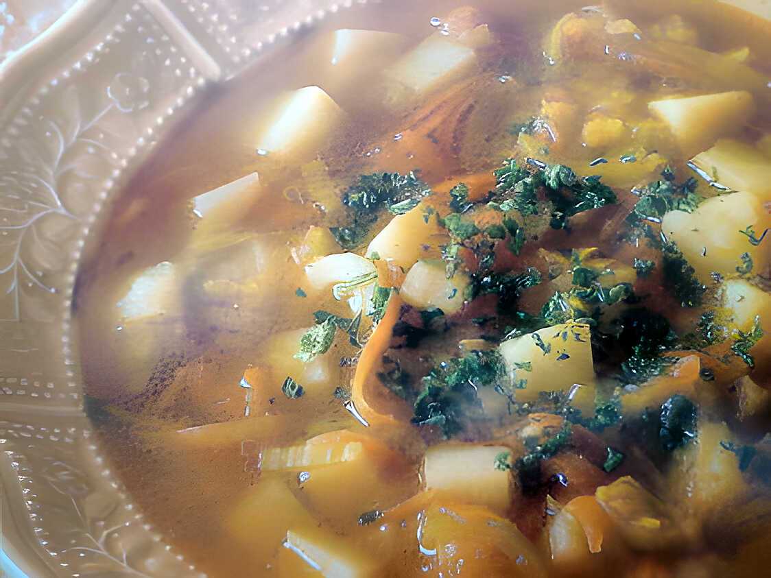 Recette de Soupe-Velouté aux poireaux et pommes de terre