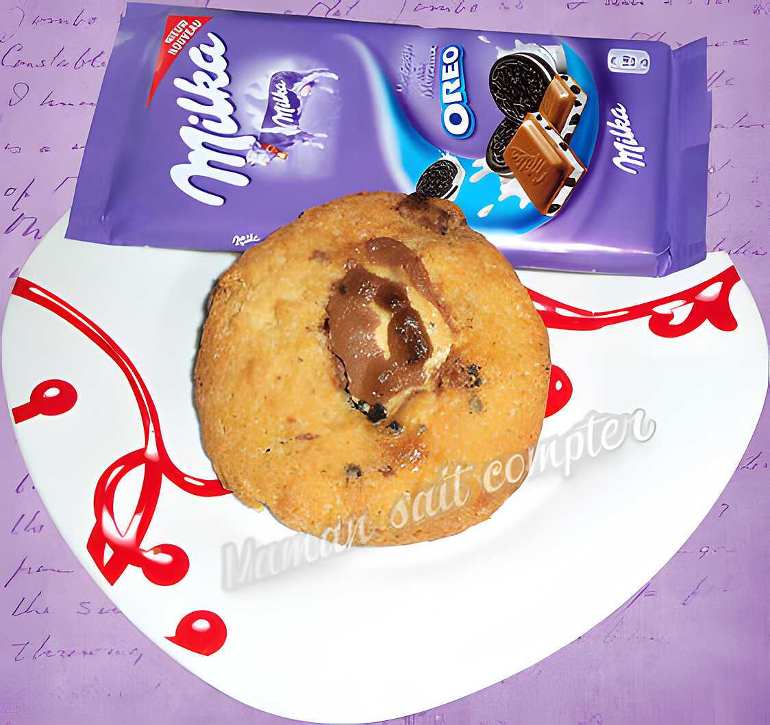 Recette de Cookies milka oreo