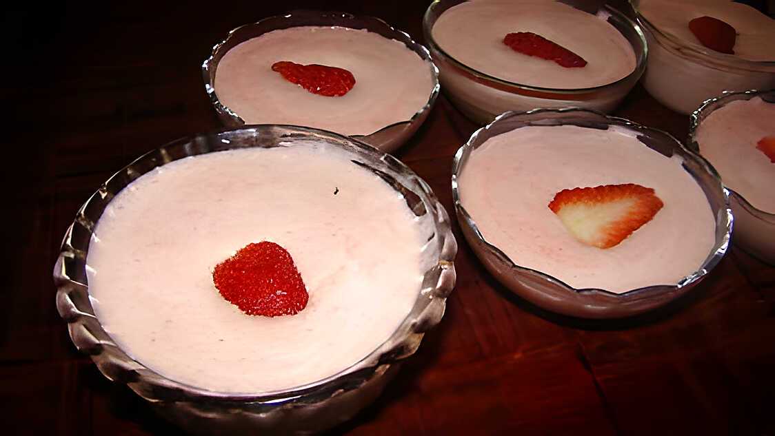 Recette de Mousse aux fraises par félicia