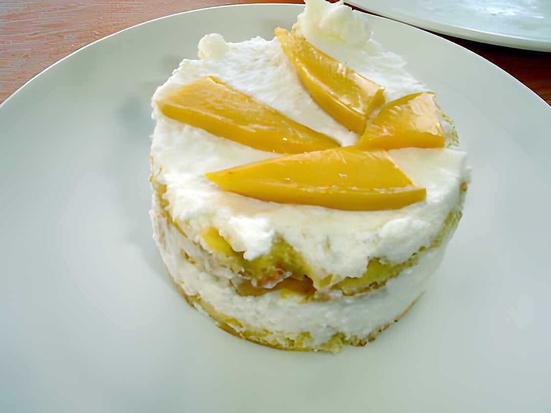 Recette de Petites génoise mangue coco