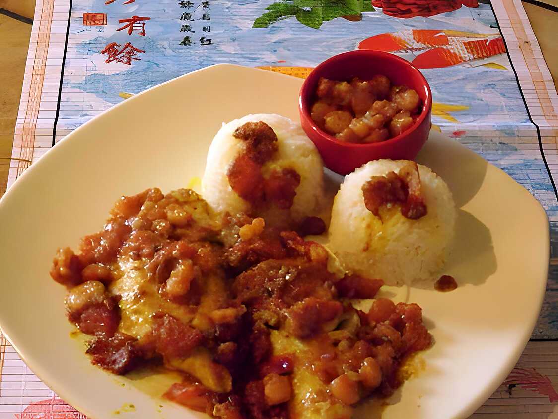 Recette de Curry de poisson au rougail de crevettes