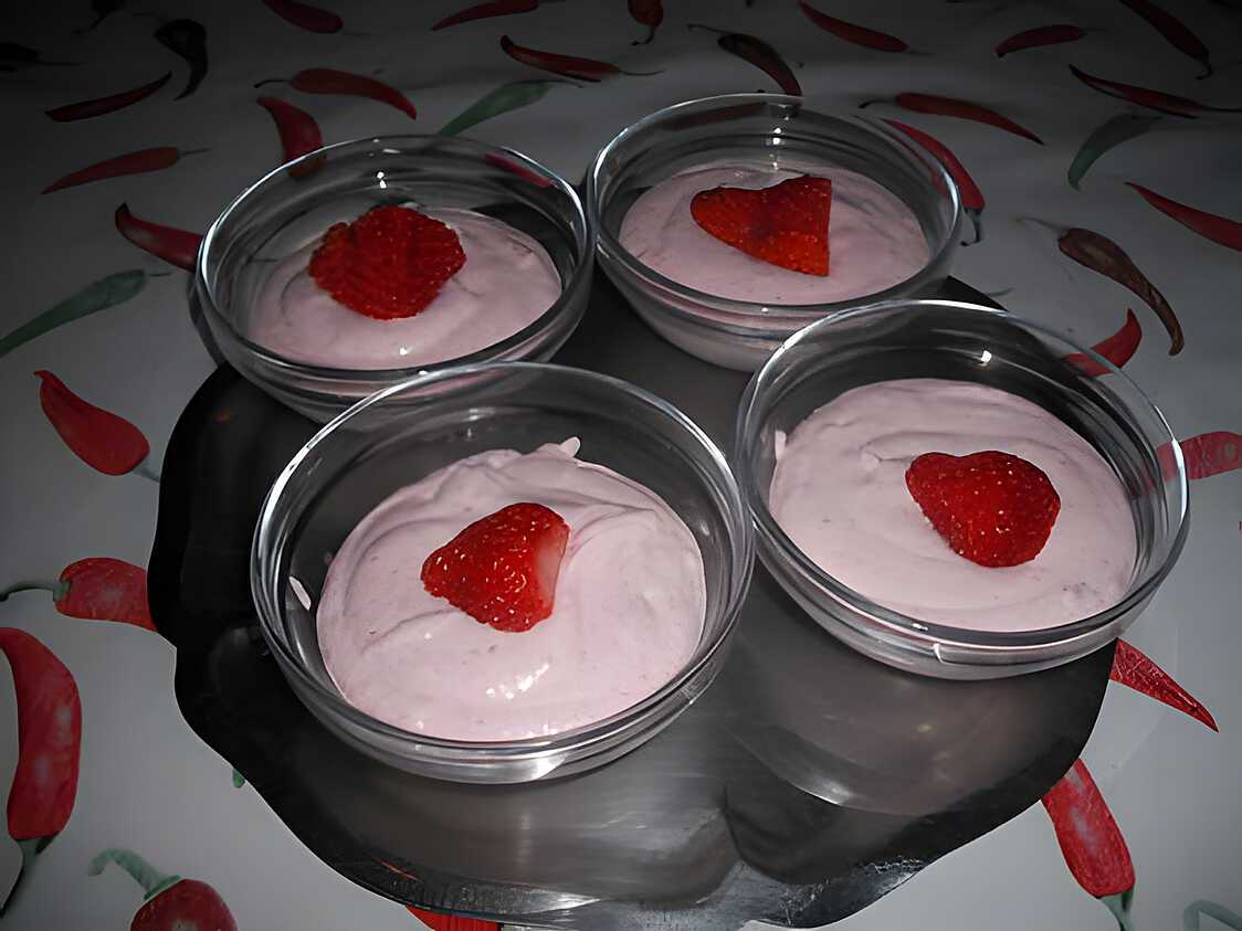 Recette de Mousse aux fraises par namounet