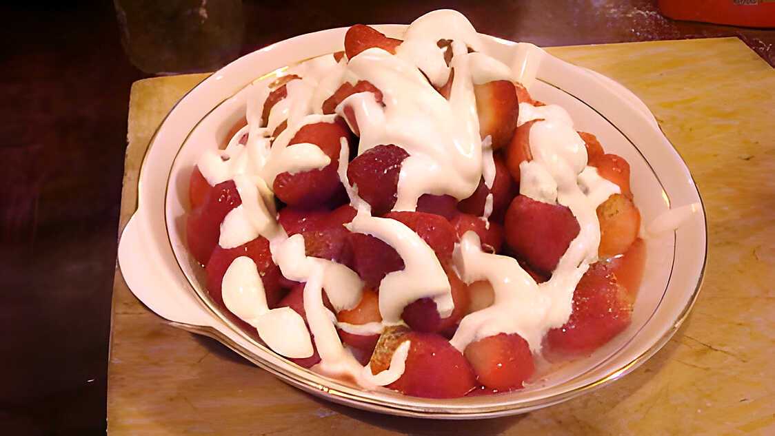 Recette de Fraises Romanoff
