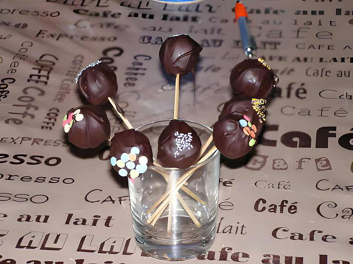 Recette de Cake pops au chocolat noir