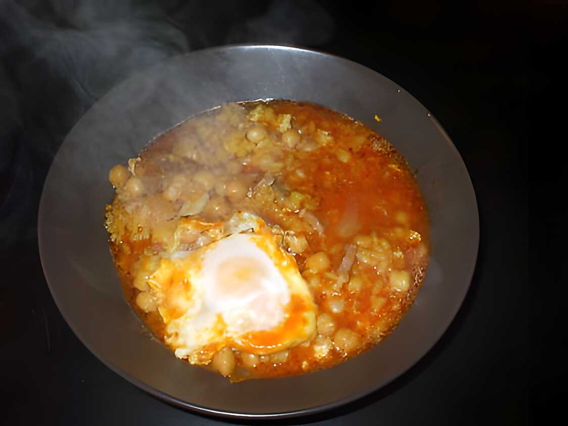 Recette d'Arroz caldoz....con Magro y huevos...( Cazolette de riz ...