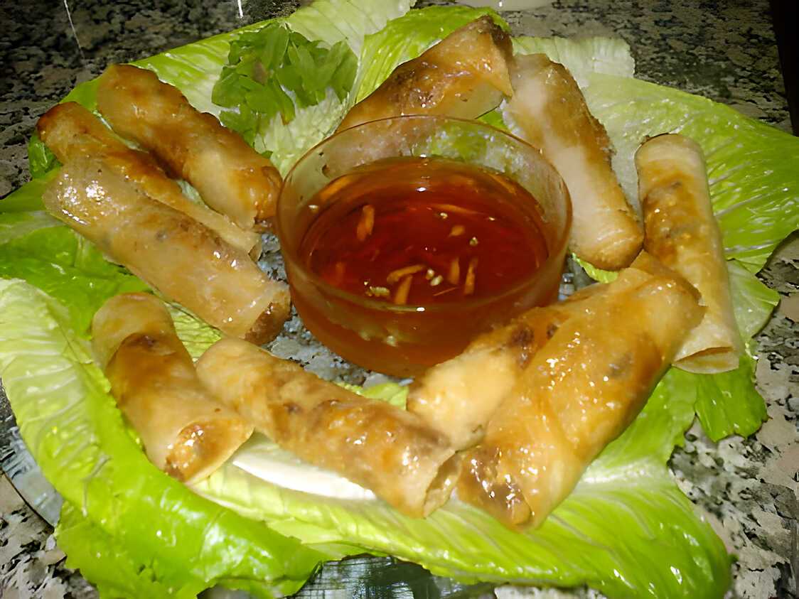 Recette de NEMS PORC ET BOEUF OU NEMS CRABE ET CREVETTE