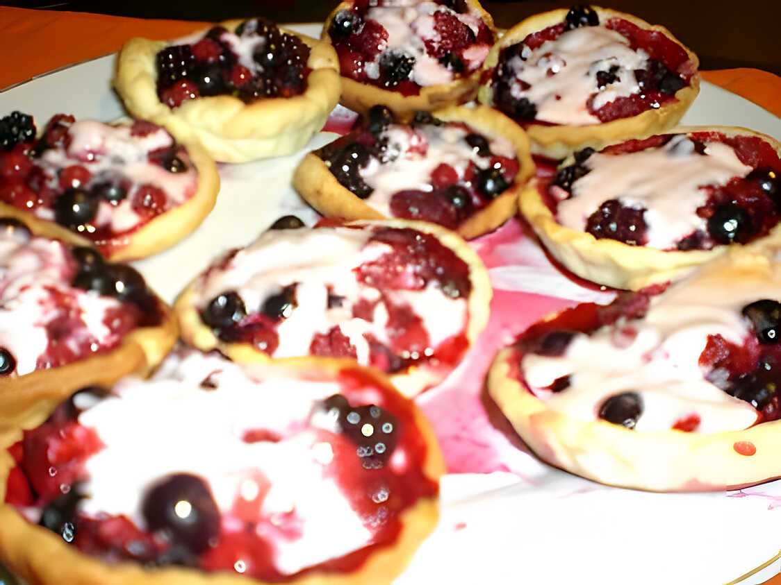 Recette de Tartelette de fruits rouges au chamalow