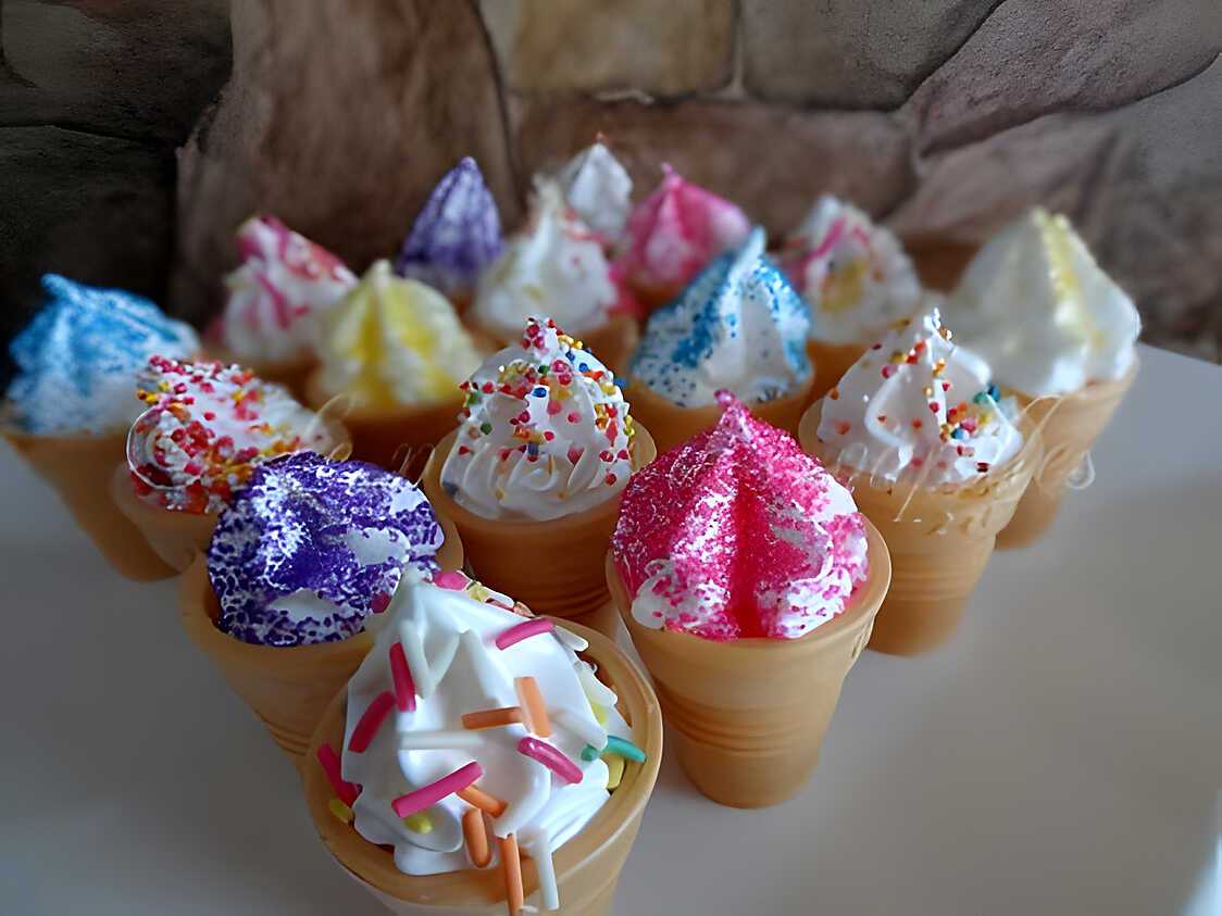 Recette de Petits cornets à la guimauve par Choupy