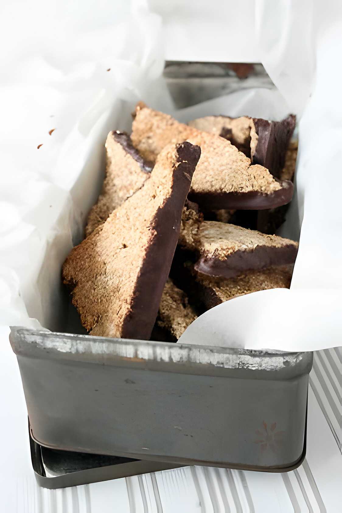 Recette de Biscuits / triangles noix de coco chocolat { sans oeuf, ni ...