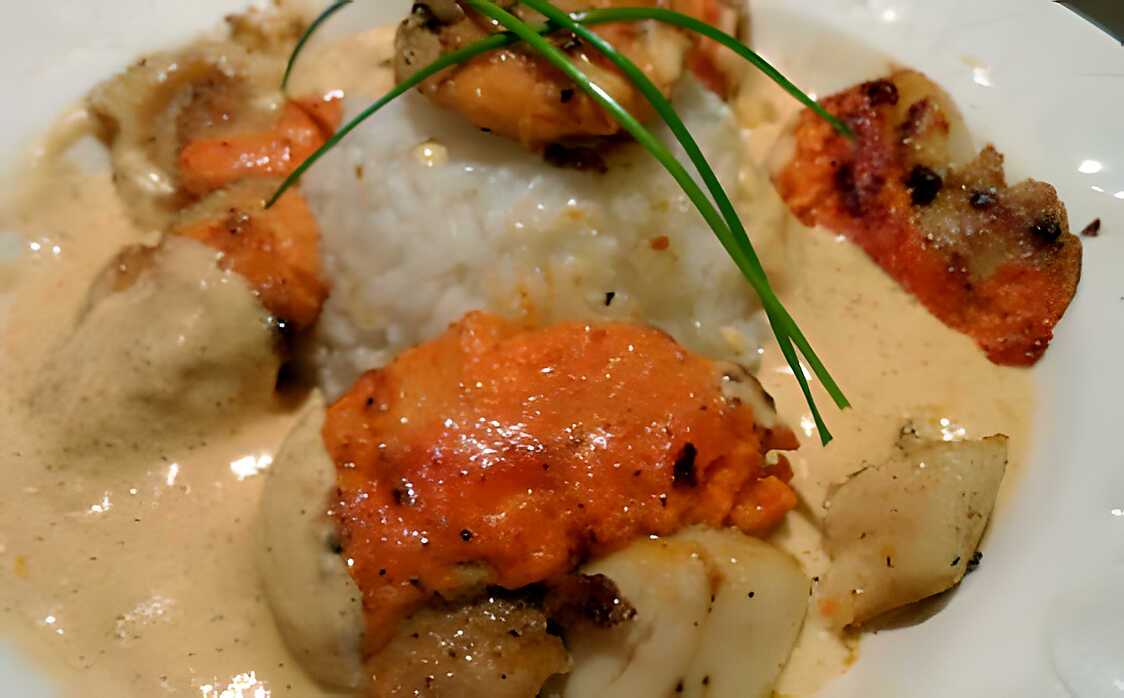 Recette de Saint Jacques rôties à la crème de vanille