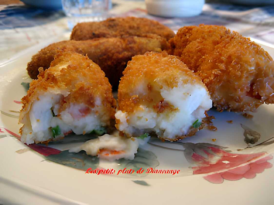 Recette de Croquettes de simili crabe ( goberge )