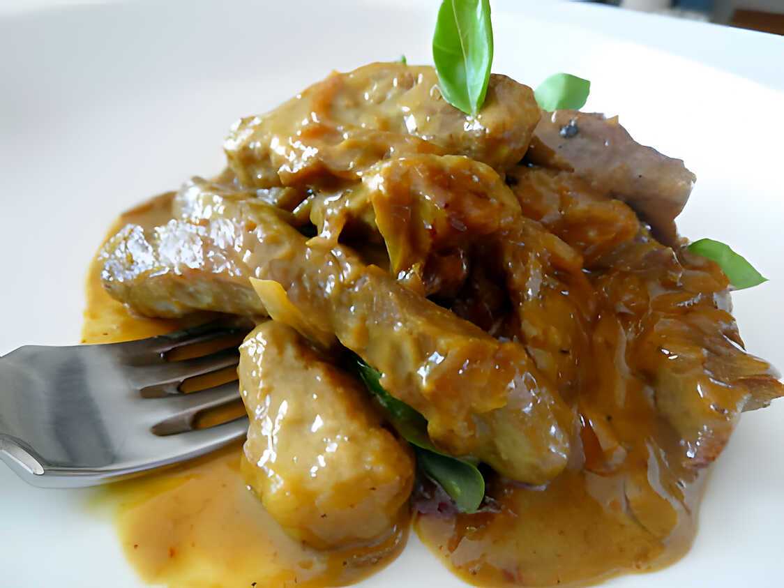 Recette de Porc caramélisé au curry
