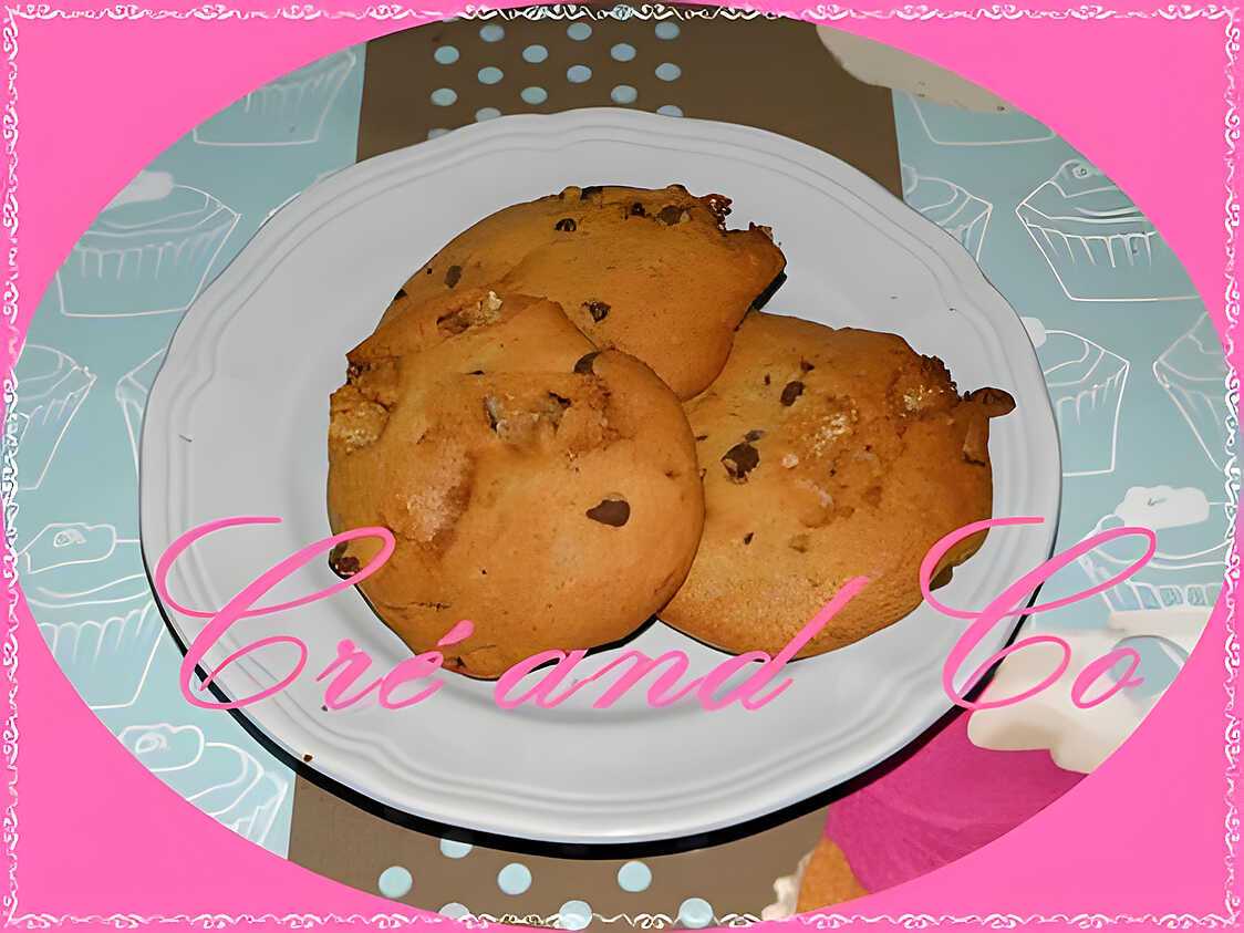 Recette de Cookies aux pépites de chocolat et shamalows