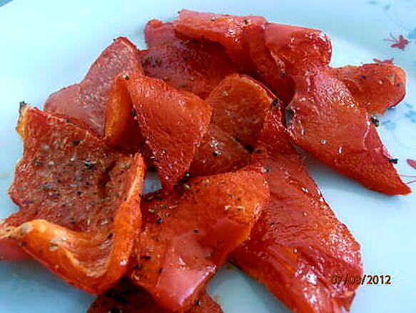 Recette de Poivrons rouges confits