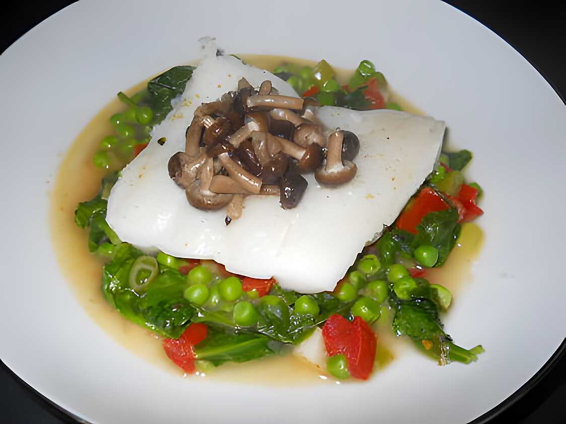 Recette de Flétan à basse température et son coulis vert