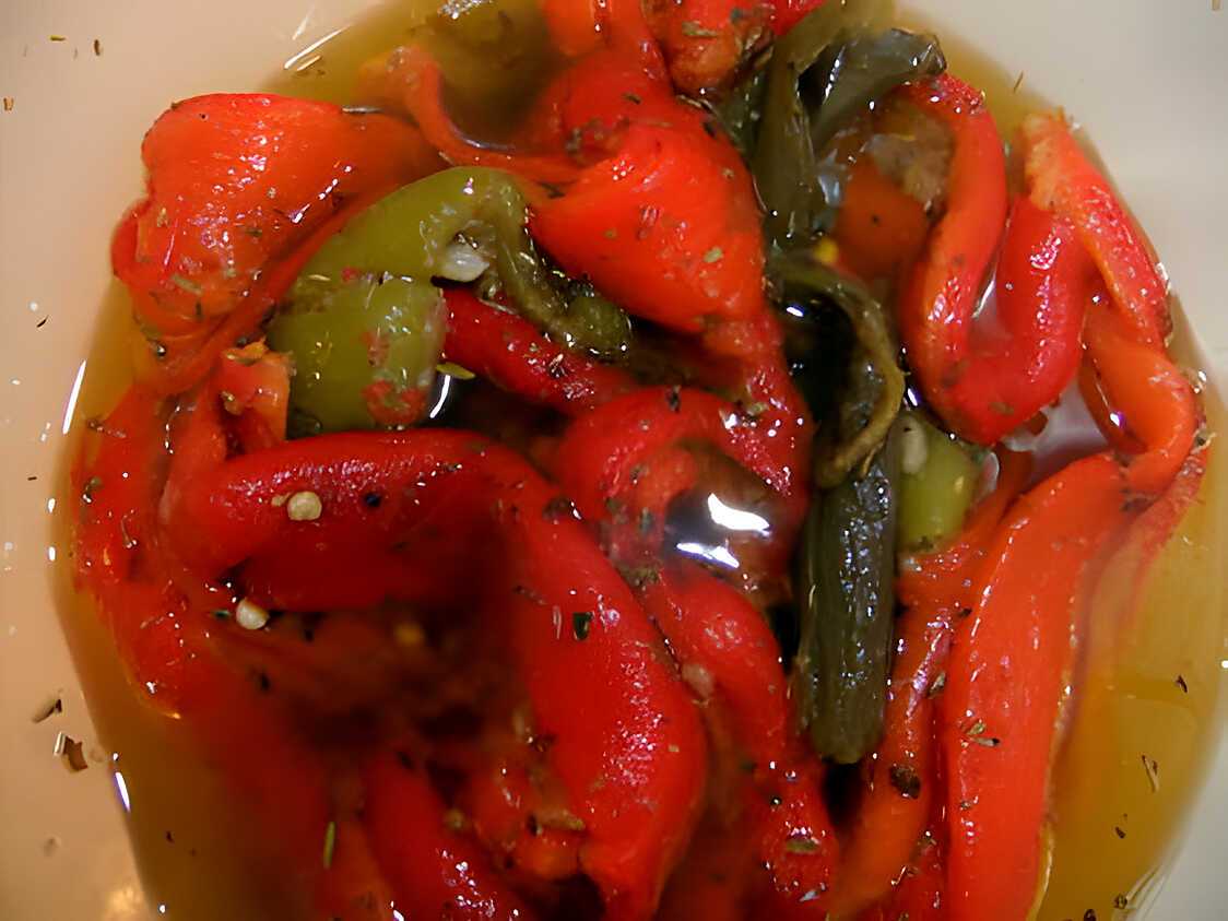 Recette de Poivrons marinés pour tapas