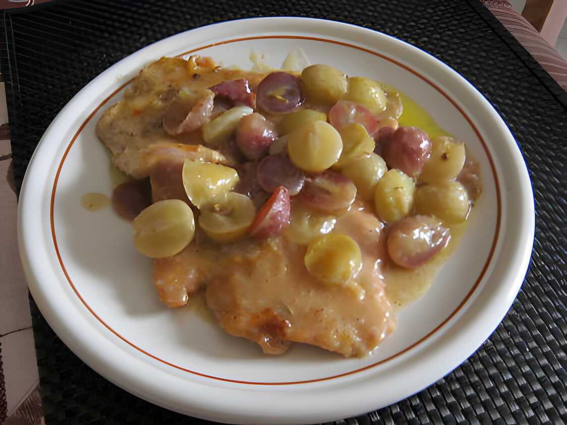 Recette d'Escalopes de dinde aux raisins