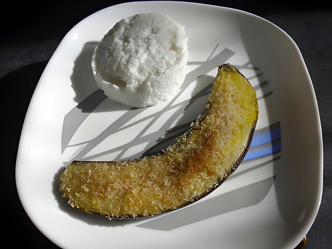 Recette de MOUSSE COCO ET BANANE CARAMELISEE