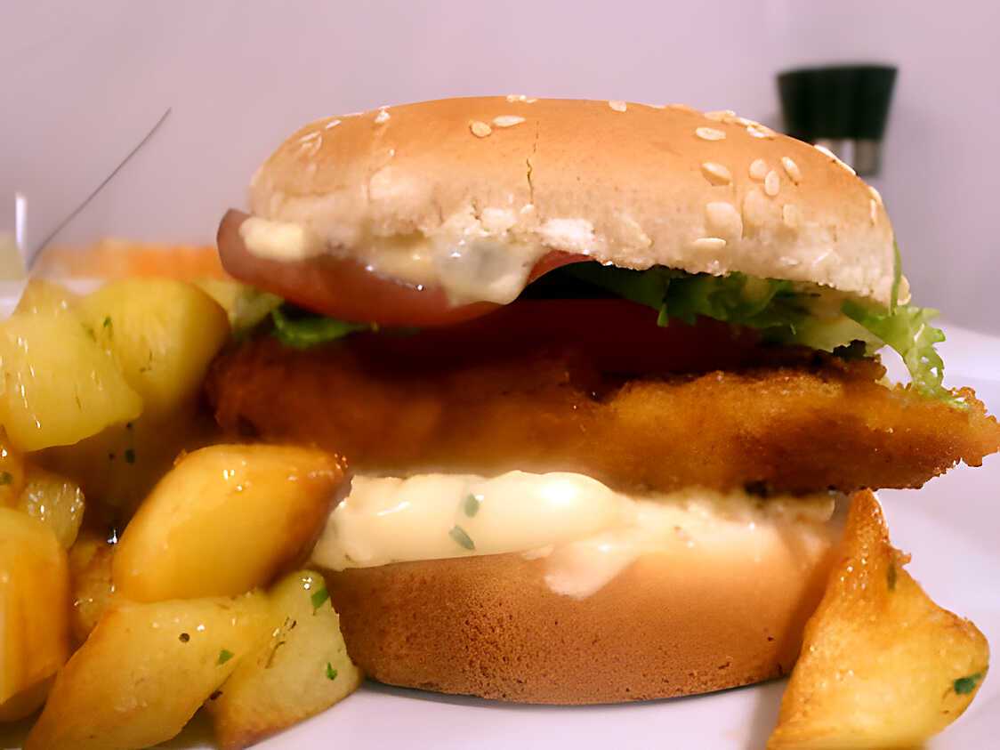 Recette de Chicken burger sauce tartare