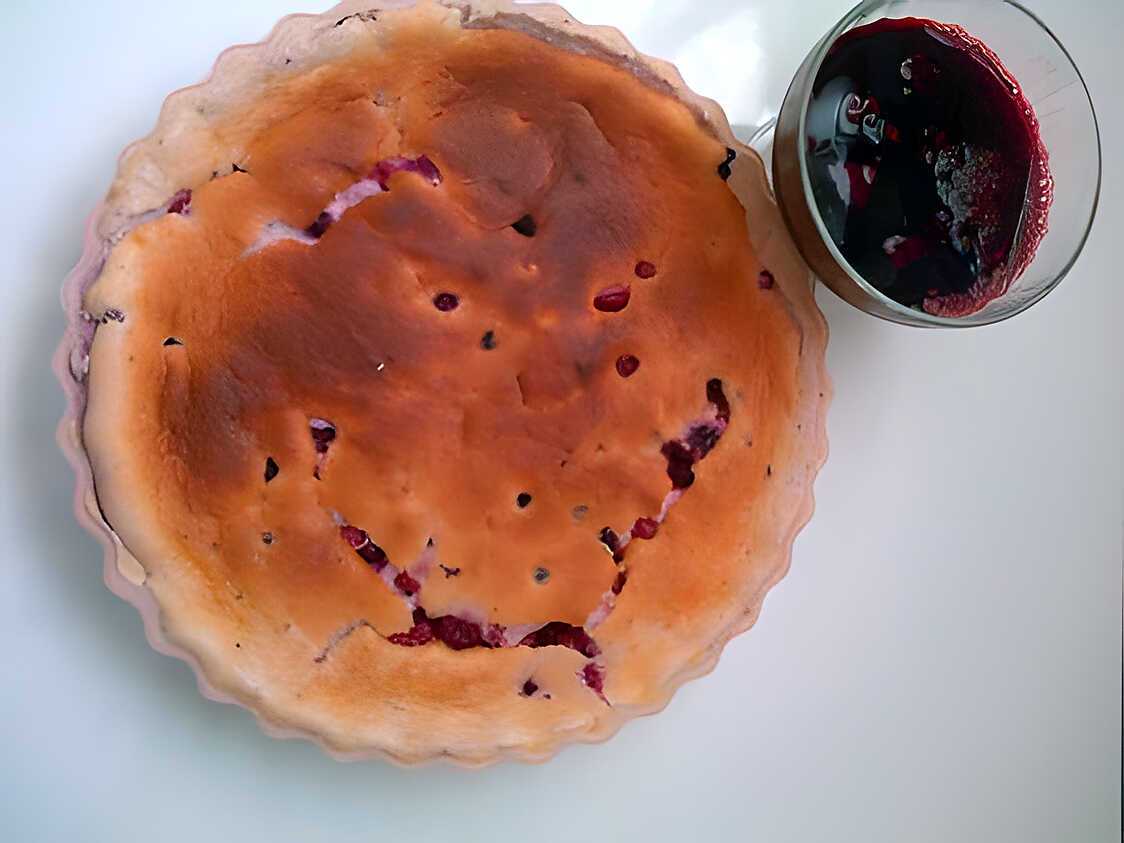 Recette de Gateau nuage aux fruits rouges & fromage blanc (sans MG)