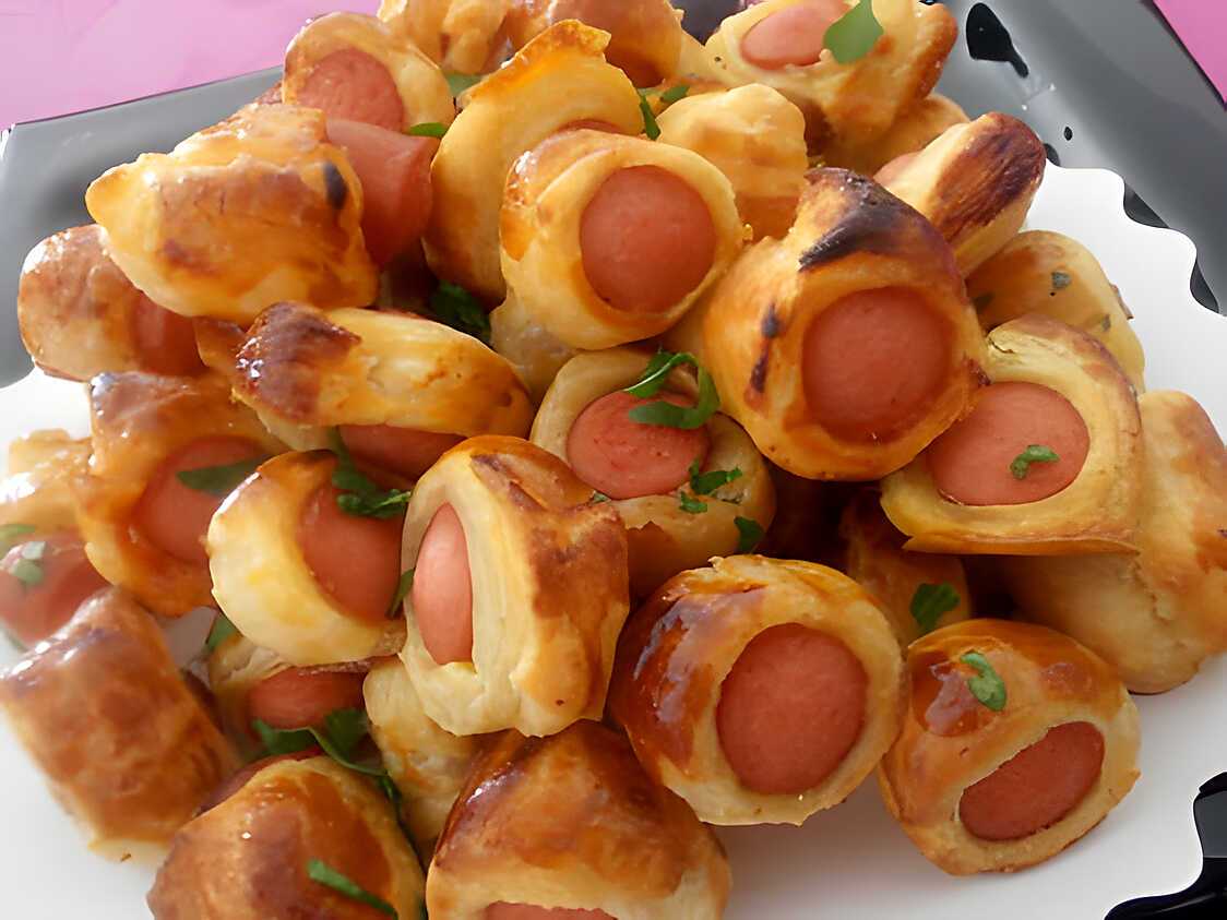 Recette de Petits feuilletées à la saucisse