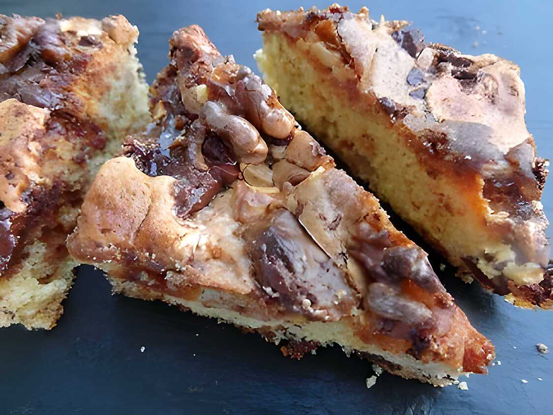 Recette de Triangles aux deux chocolats caramel et guimauves