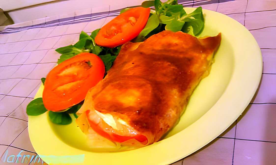 Recette de Brick feuilleté au fromage de chèvre et jambon parfumé